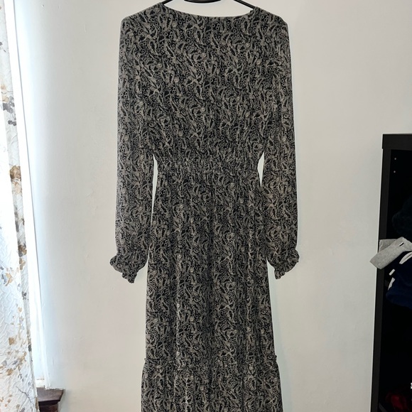 Sezane | Dresses | Sezane Titaine Dress Printed Black And White Size 34 ...